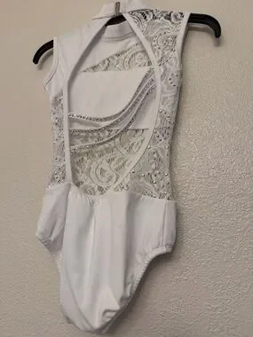 LA Dance | Costumes | White Lace Contemporary Lyrical Solo Dance ...